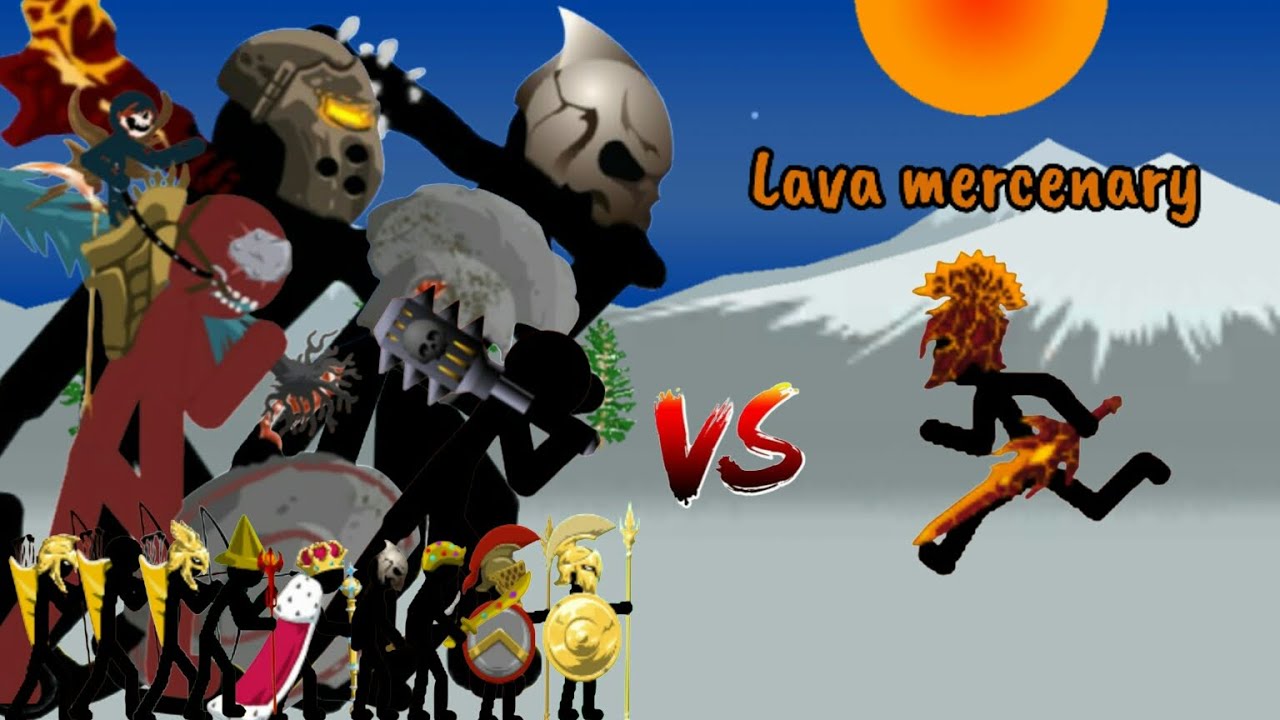 lava mercenary vs units |stick war legacy - YouTube