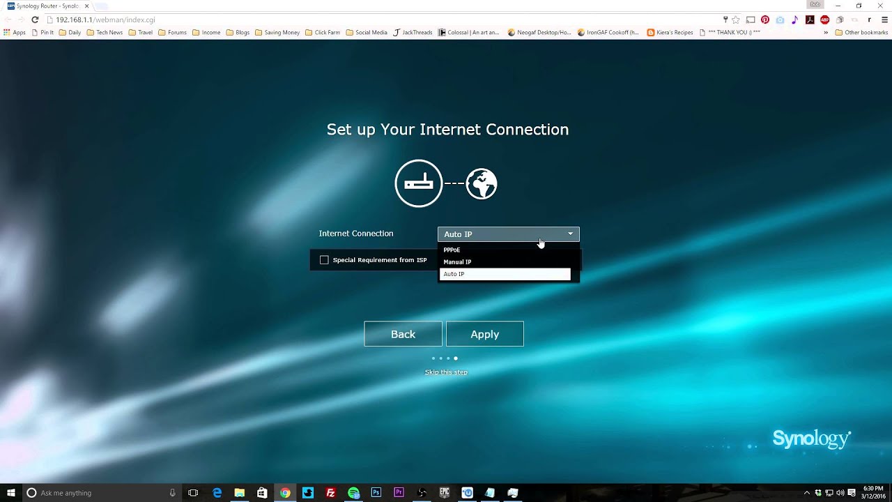 Setting Up The Synology RT1900ac Router - YouTube