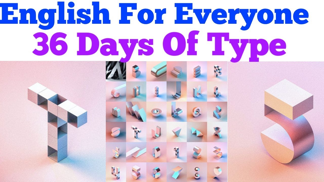 English For Everyone -36days Of Type English Alphabet And Numbers ...