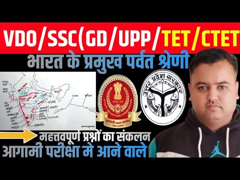 भारत के पर्वत व चोटियां//Mountain Ranges of India//भारत भूगोल // by Dev Competition Classes ...