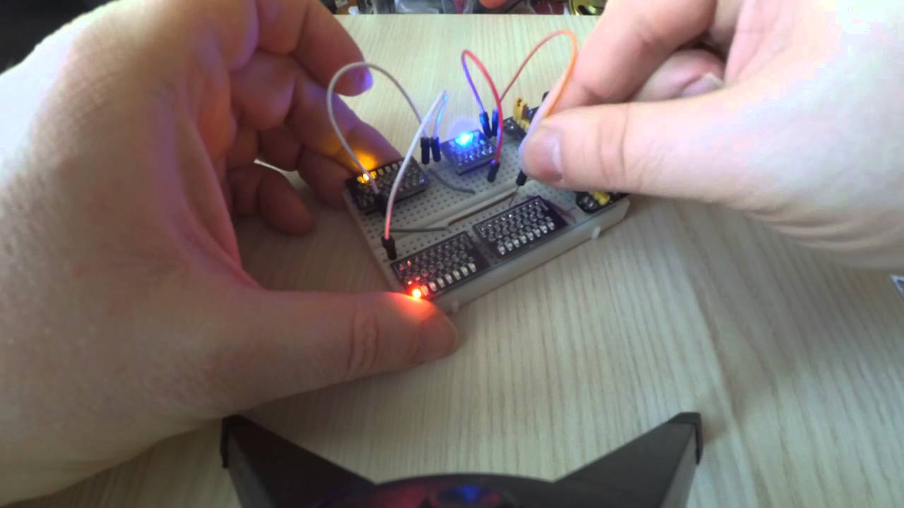 SMD 8x LED Breakout Board - YouTube