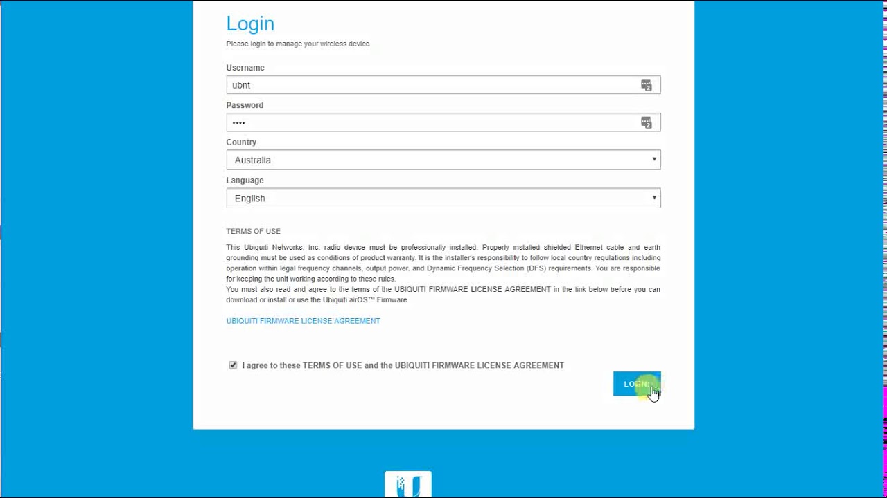 Ubiquiti AirOS 8 Point to Point Creation - YouTube