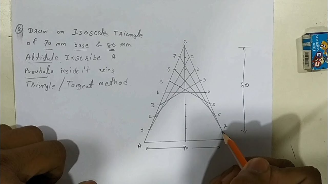 Parabola by triangle method - YouTube