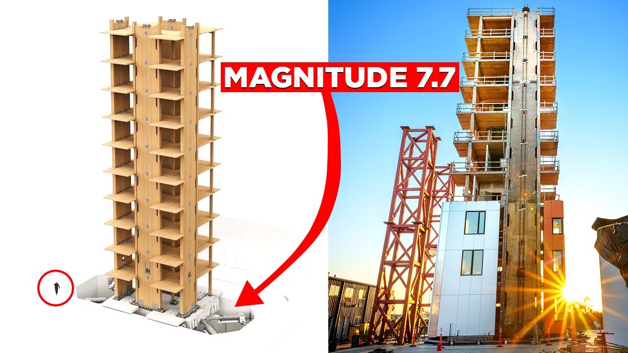 Earthquake Simulator vs Wood Skyscraper - Engineer Explains - YouTube