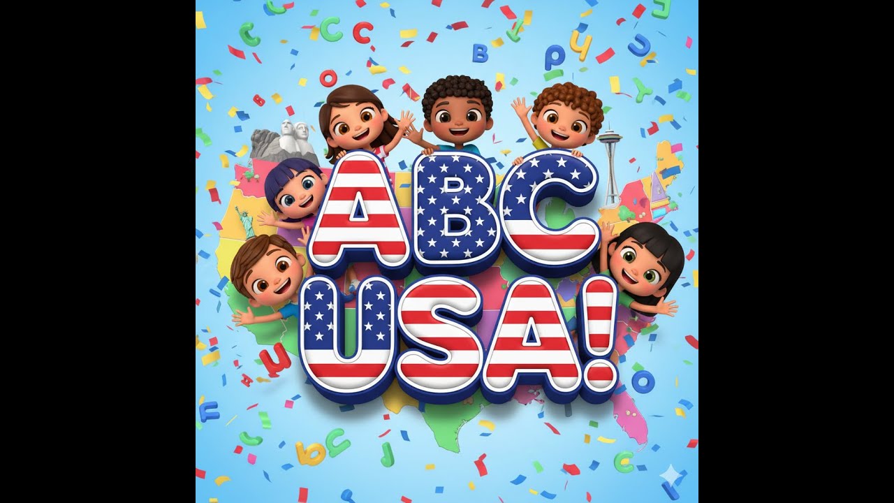 Learn the Alphabet A-Z 🎵 Discover 3D USA 🇺🇸 Fun Animation for Kids ...