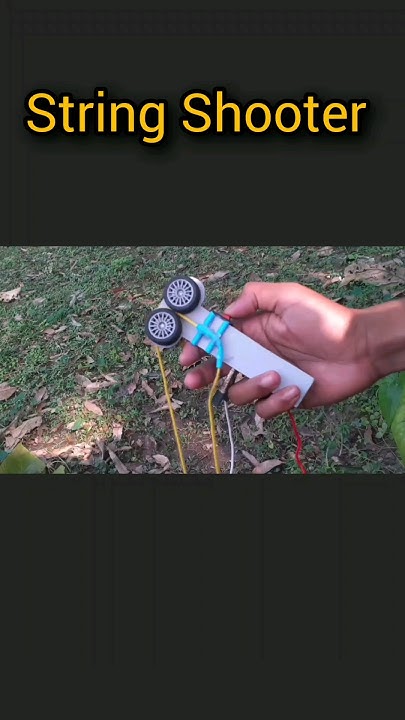 How To Make A String Shooter At Home #BapanExperiment #String #dcmotor ...