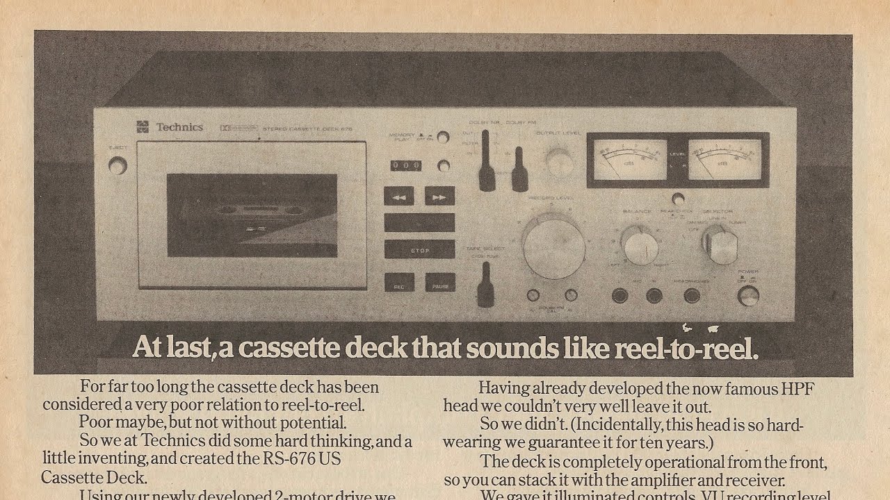 Technics Cassette deck RS-676U. Brand New! Live and let die/ Paul ...