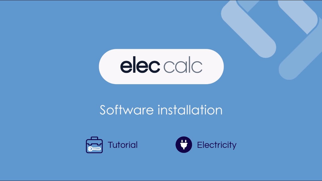 elec calc tutorial - Software installation - YouTube