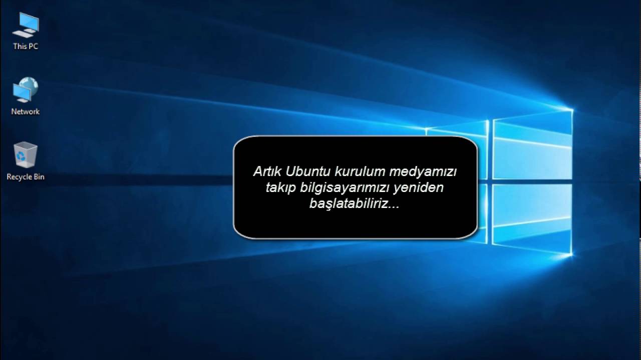 Windows kurulu makinaya Ubuntu kurulumu [Dual Boot] - YouTube
