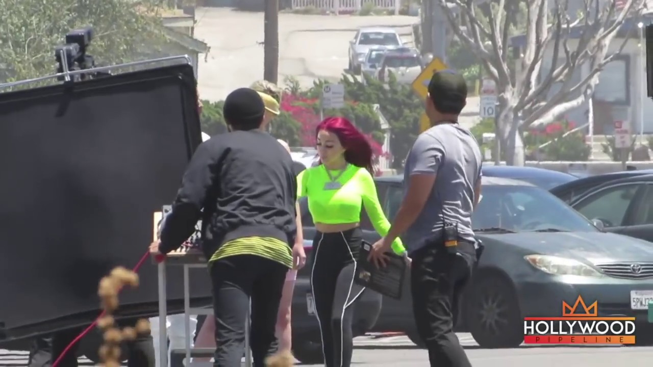 Bhad Bhabie and NLE Choppa Film New Music Video in Los Angeles - YouTube