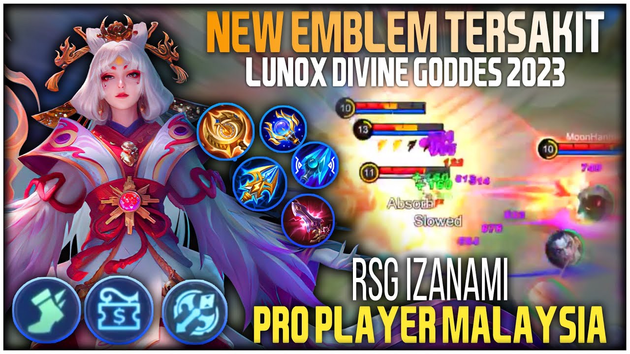 Best Build & Emblem Lunox New Patch !! RSG Izanami Game Play | Mobile ...