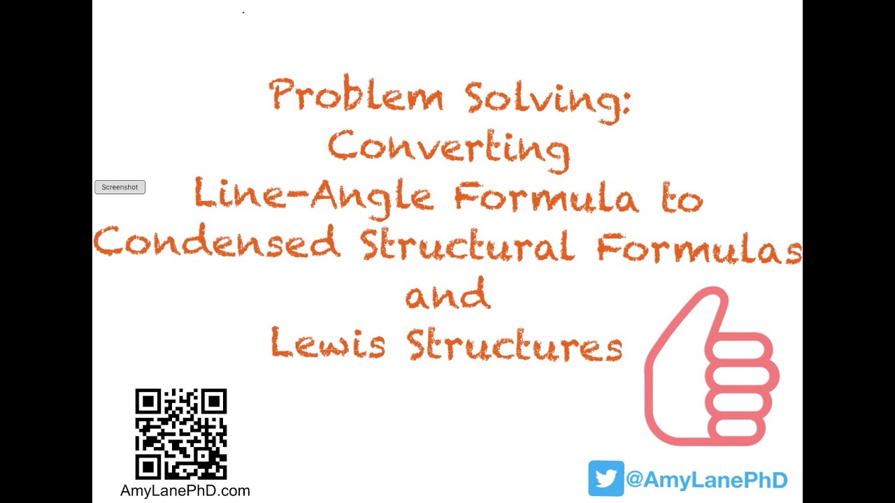 309 BCH3023 Problem Solving Converting Line Angle Formula to Condensed ...