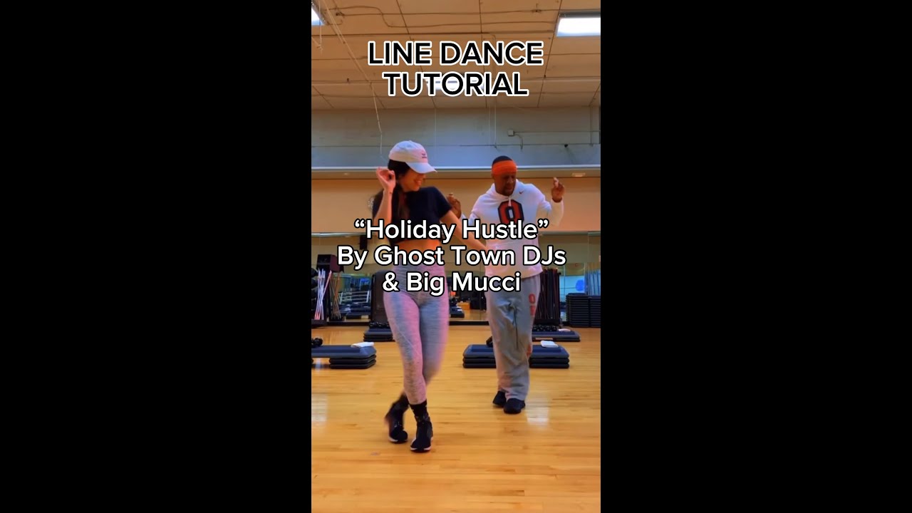 LINE DANCE TUTORIAL of the "Holiday Hustle" by Ghost Town DJs and Big Mucci! #linedance # ...