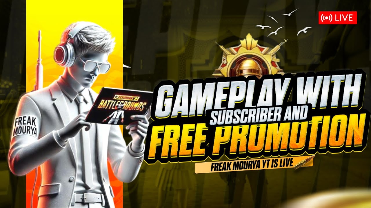 🔴LIVE FREE PERMOTION AND RUSH GAMEPLAY WITH SUBCRIBER🔴@freakmouryayt ...
