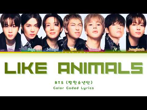 [SUB INDO] BTS - LIKE ANIMALS | Lirik Terjemahan Indonesia