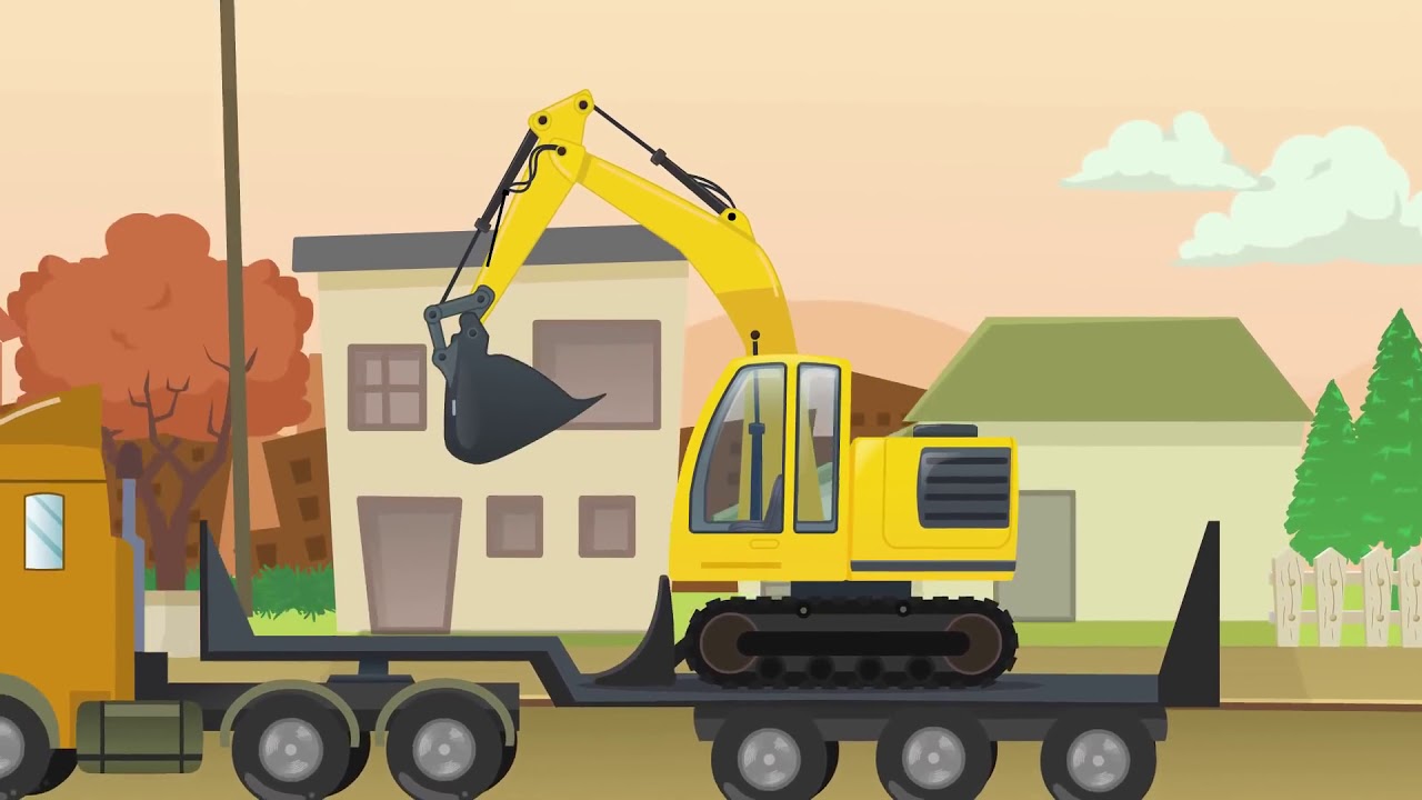 Construction Vehicles for Kids with Blippi | The Excavator Song - YouTube