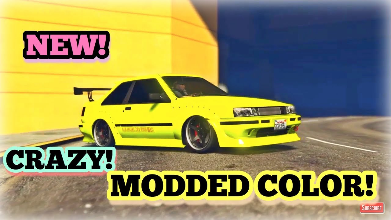 •NEW• GLOW IN THE DARK MODDED CREW COLOR! "Bright light Yellow"[ GTA 5 ...