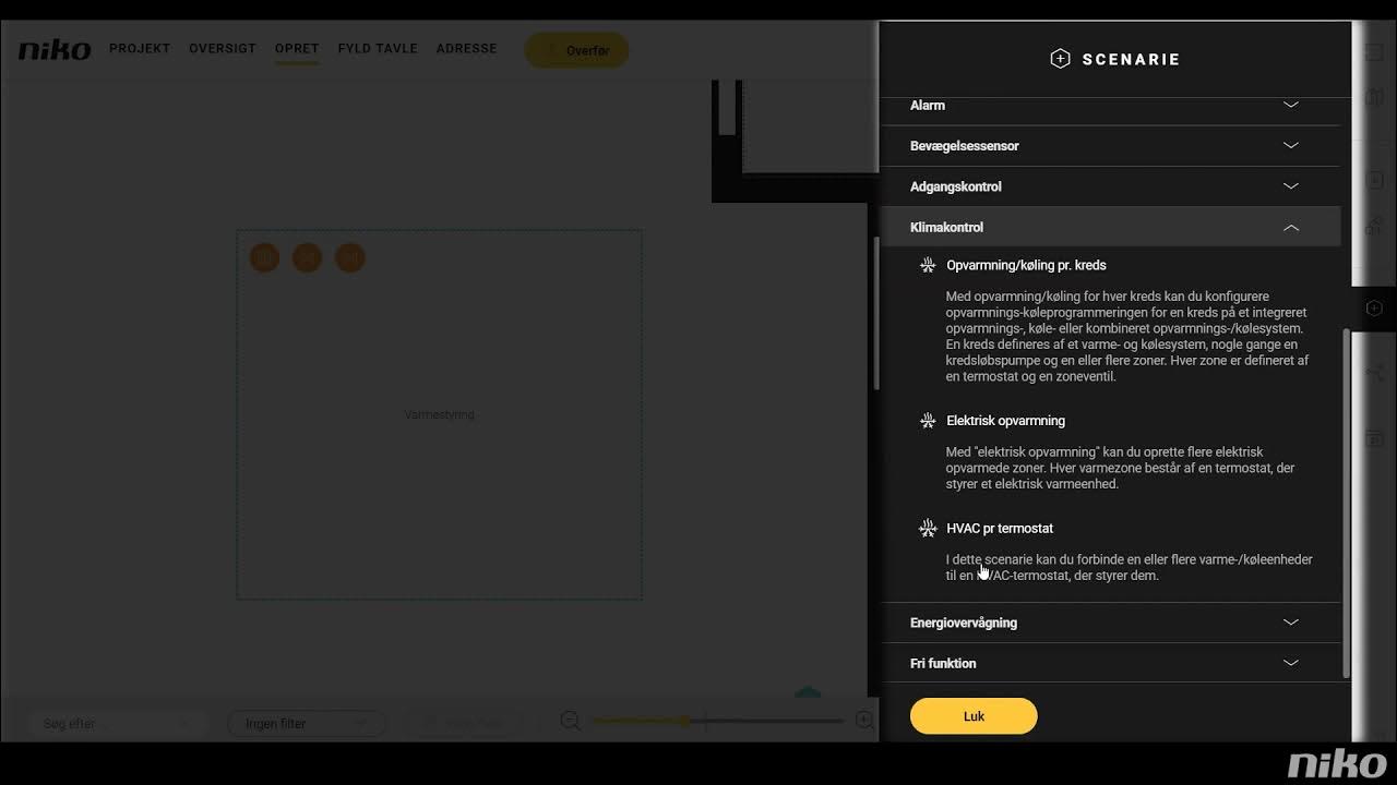 Hvordan opsættes varmestyring - Niko Home Control 2 - YouTube
