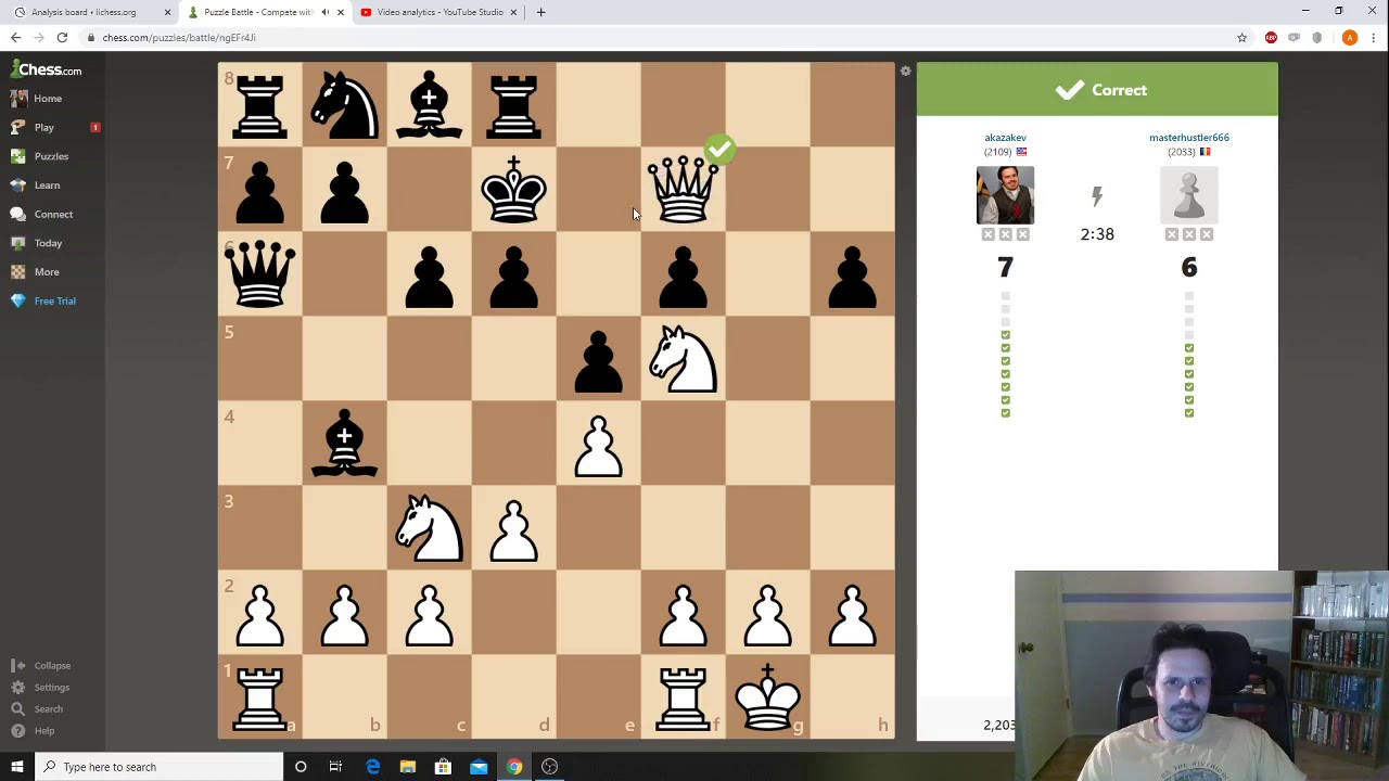 Chess Puzzle Battles, Quest to 2200 - YouTube