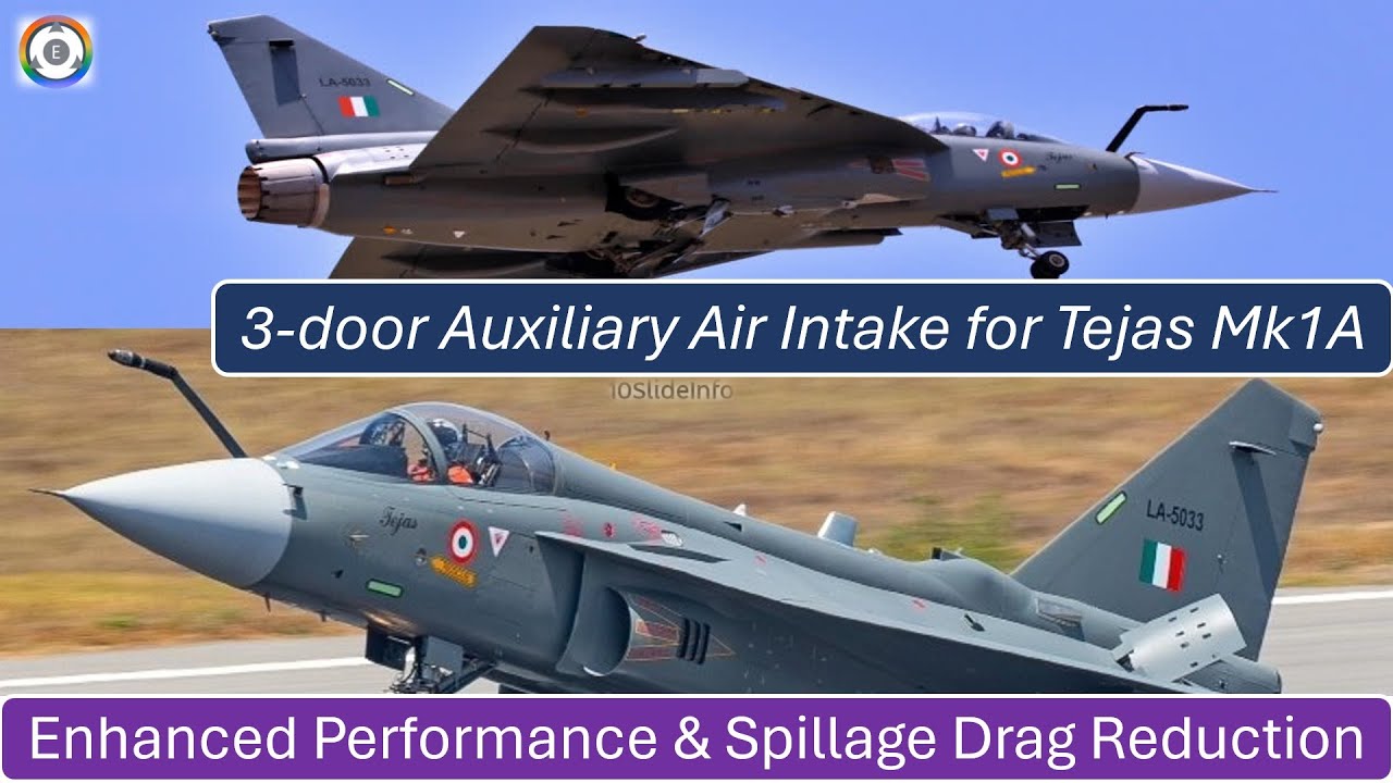 Tejas Mk1A 3-door Auxiliary Air Intake | Spillage Drag Reduction - YouTube