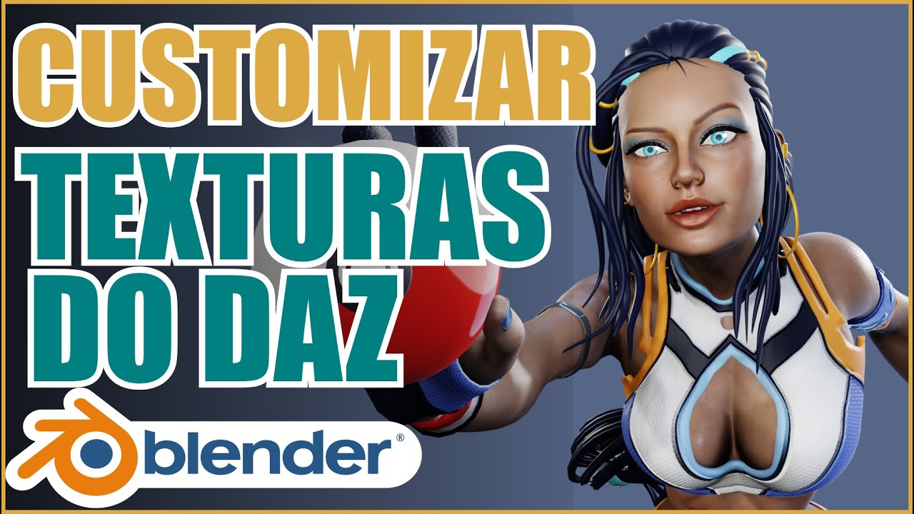 COMO CUSTOMIZAR AS TEXTURAS DO DAZ NO BLENDER - YouTube