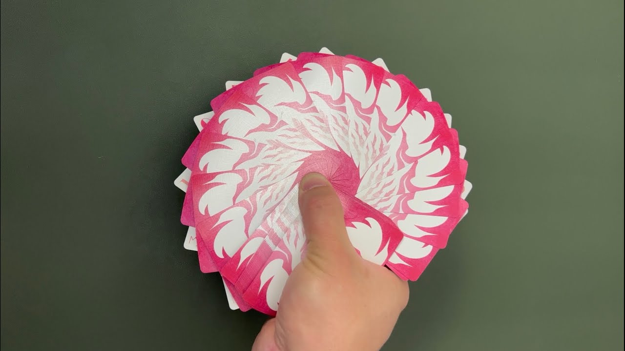 Card tricks. Lonely wolf cards. Faro, card fan - YouTube