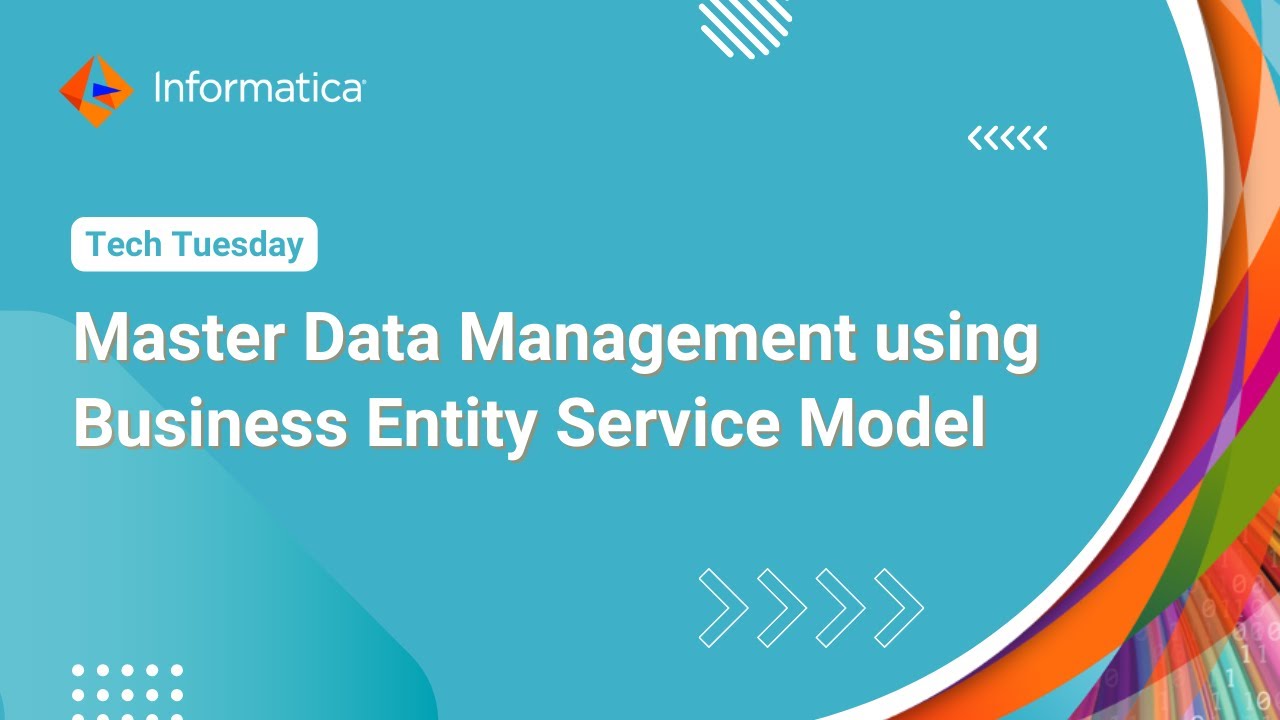 Master Data Management using Business Entity Service model - YouTube