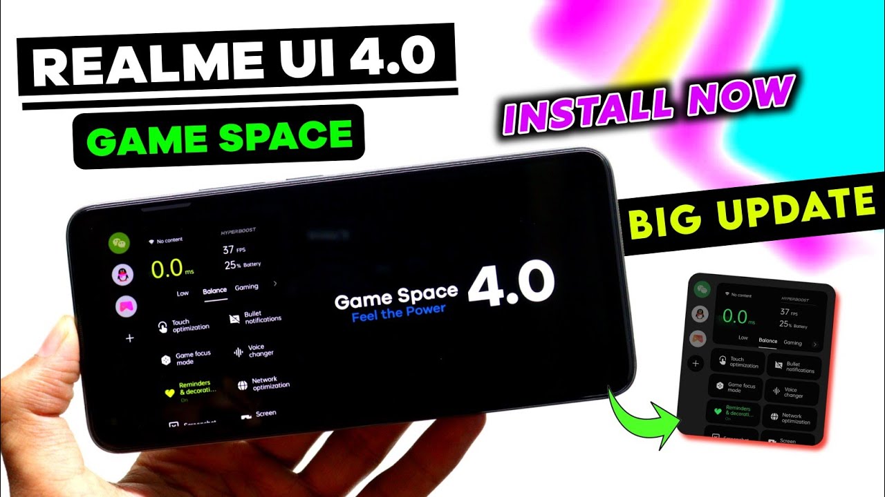 Realme UI 4.0 Game Space New Update | New Game Assistant | 3 Hidden ...