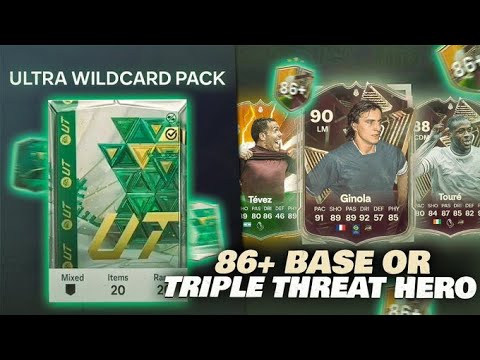 OPENING ULTRA WILDCARD PACK & 86+ BASE OR TRIPLE THREAT HERO PLAYER ...