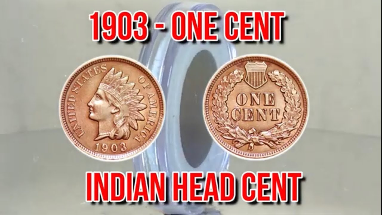 1903 Indian head penny - one cent - rare coin - price update - YouTube