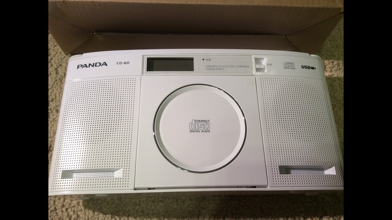 Бумбокс магнитола CD MP3 плеер PANDA CD-60 - YouTube