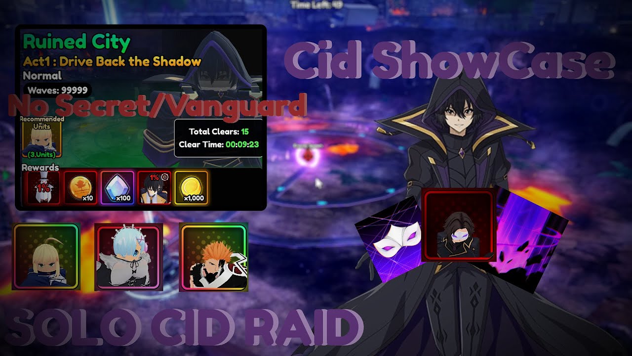 CID RAID GUIDE (No Secret/Vanguard) | CID SHOWCASE! - YouTube