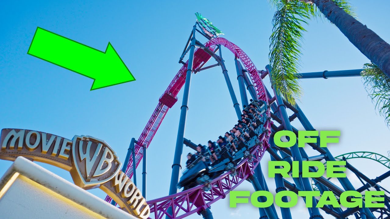 DC Rivals HyperCoaster - Off Ride Footage - Warner Bros Movie World ...