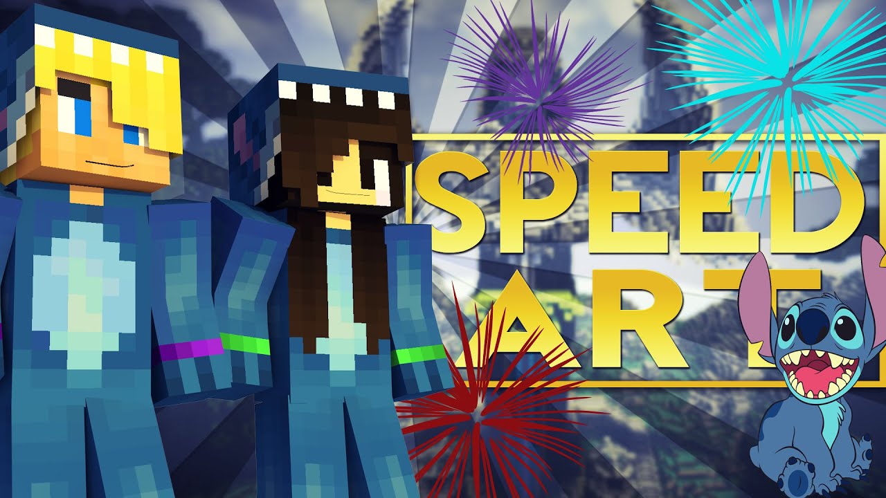Minecraft Speed Art #1 - Stitch Skins - YouTube