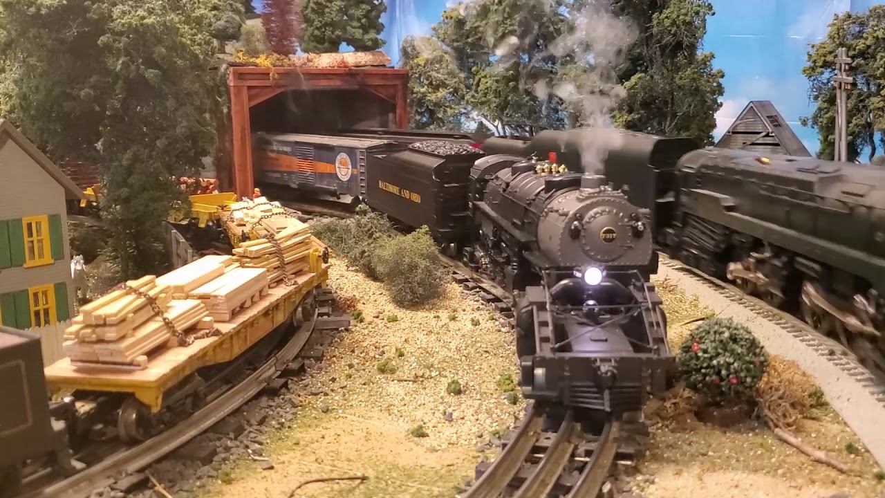 PRR 4-4-4-4 T1; B&O 2-8-8-2 Y6b; PRR 2-8-2 w/ PRR 0-8-0 on 12'x8.5 ...