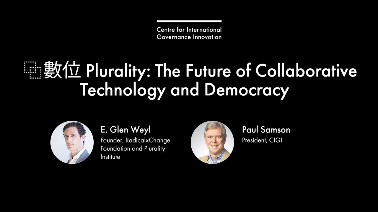 ⿻數位 Plurality: The Future of Collaborative Technology and Democracy - YouTube