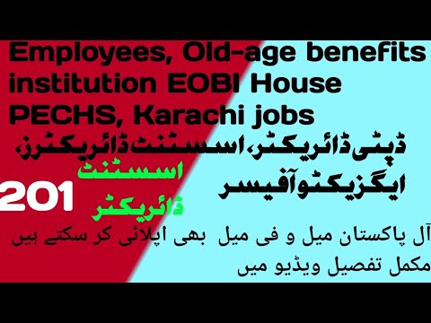 new jobs in old age benefits institution|new jobs in eobi house in ...