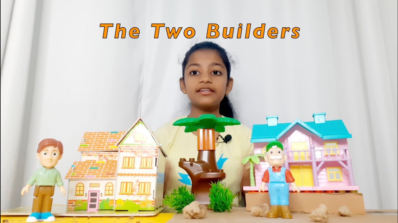 The Two Builders | Moral stories for Kids | Jesus Parables | Bible ...