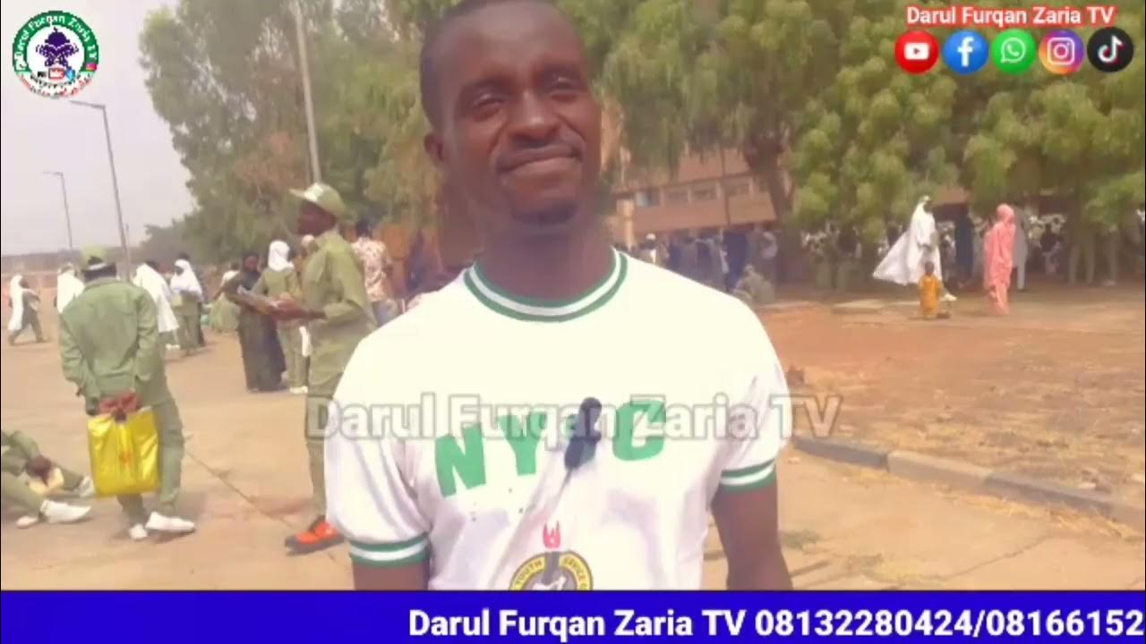 Syd Umar Garba Cikaji POP Ceremony of BATCH A1 2024 NYSC Kano Corp Members@Darul_Furqan_Zaria_TV ...