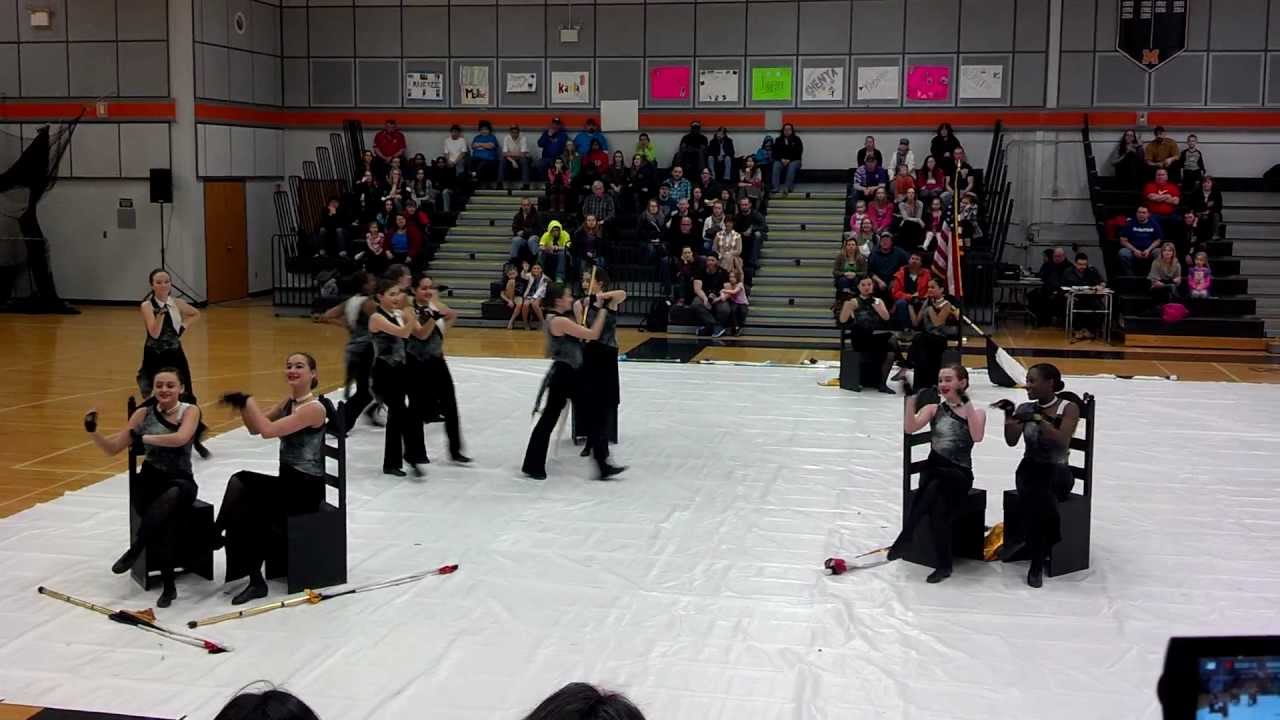 Albany Cadet Winter Guard Show 3.2.13 performed to "Sway" - YouTube