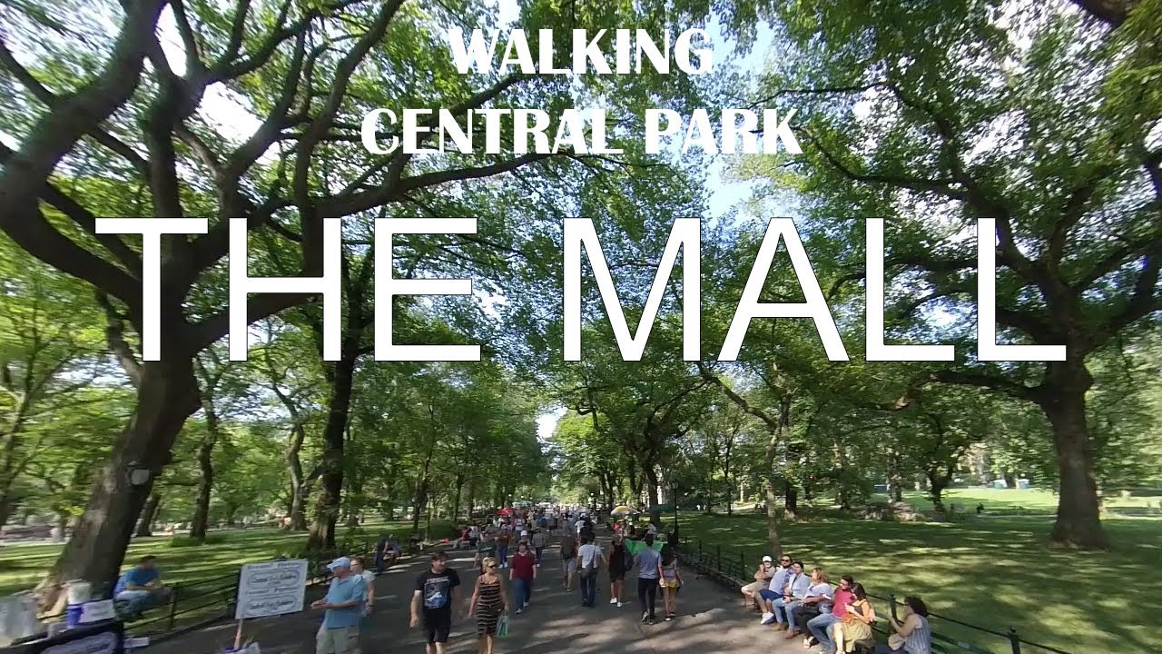 Walking The Mall Literary walk - Central Park Manhattan, New York - YouTube