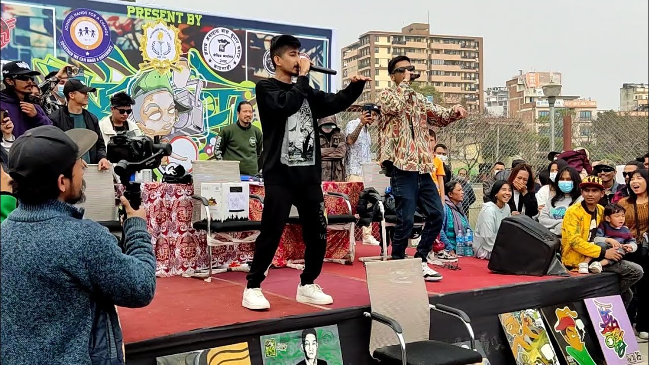 RX 100 by Viber Simon fire on stage 🔥🔥 Kamal pokhari hip-hop event ...