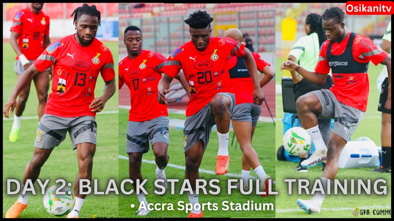 DAY 2: BLACK STARS FULL TRAINING SESSION - 24 PLAYERS TRAINED, 1 OUT 🇬🇭 ...