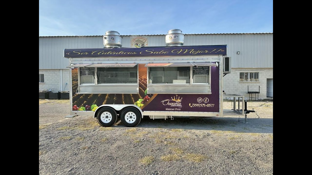 Food Trailer / Remolque de comida #RDN 8x18pies Rotulada: Taquería ...