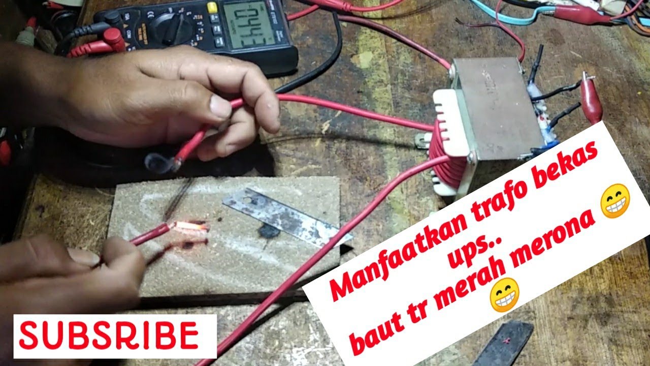 manfaatkan trafo bekas ups - YouTube