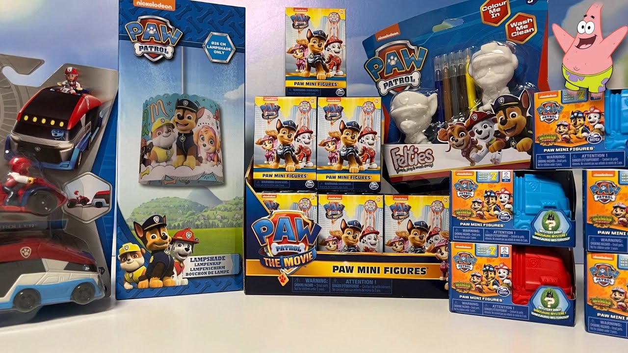 Paw Patrol Unboxing Toy Collection Review .ASMR. Patrick ASMR - YouTube