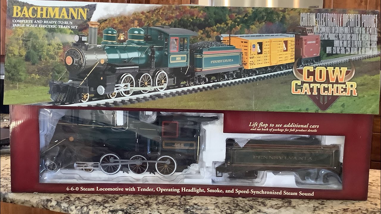 G scale Bachman cattlemen cow catcher review - YouTube