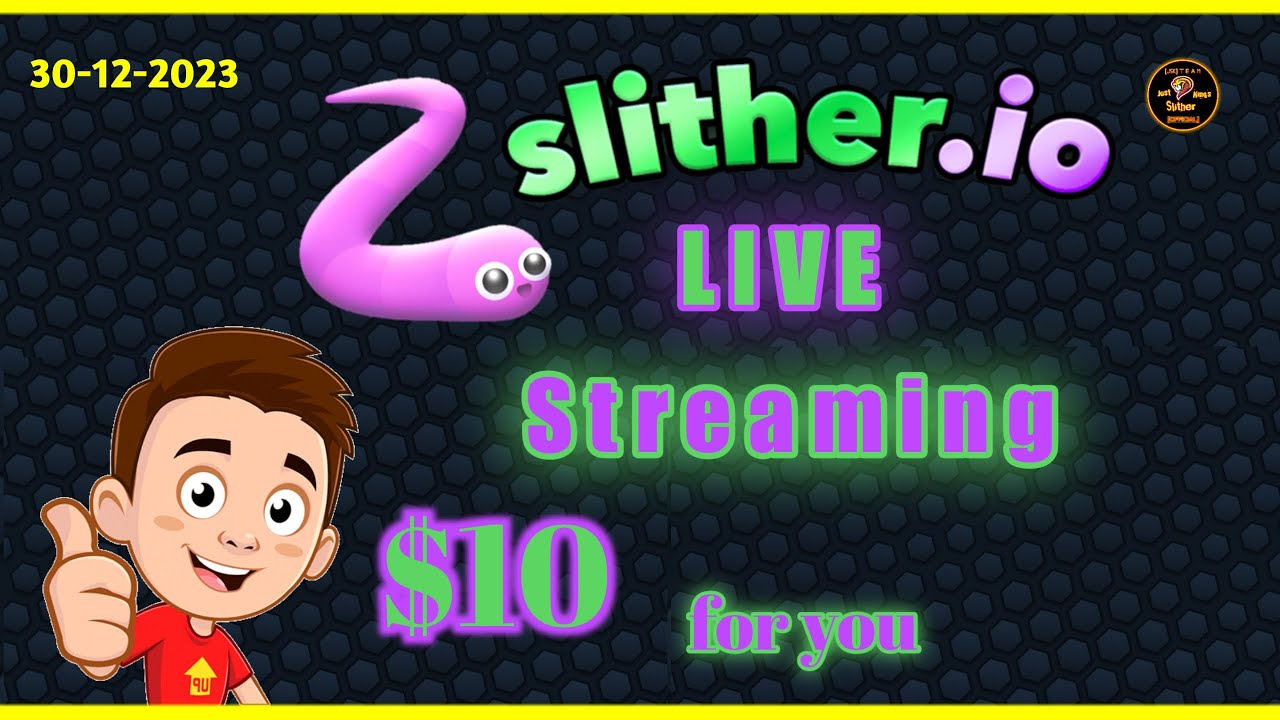 Live Streaming | 🐍 #slither.io | 30-12-2023 | THE...JSK Gamer @YT LiVE ...