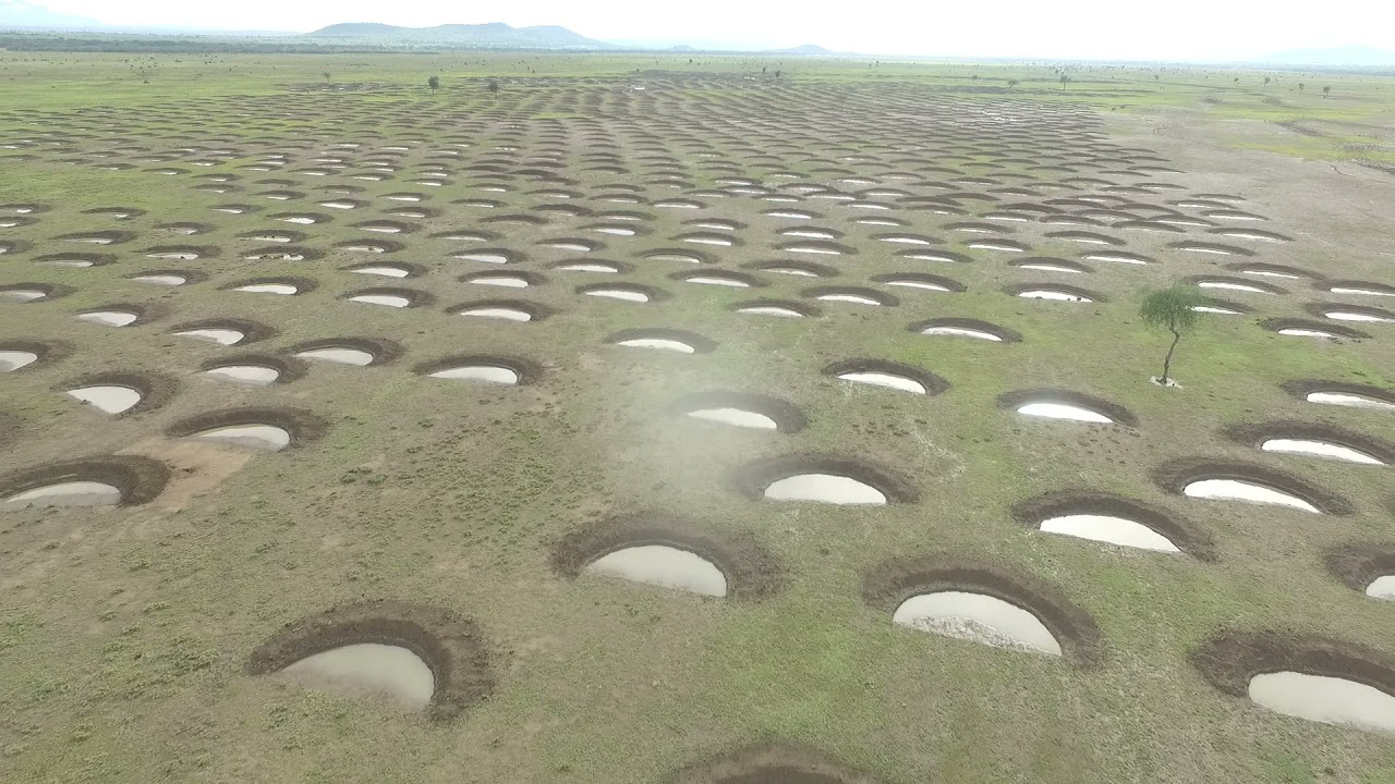 First 5,000 water bunds in Monduli, Arusha - YouTube