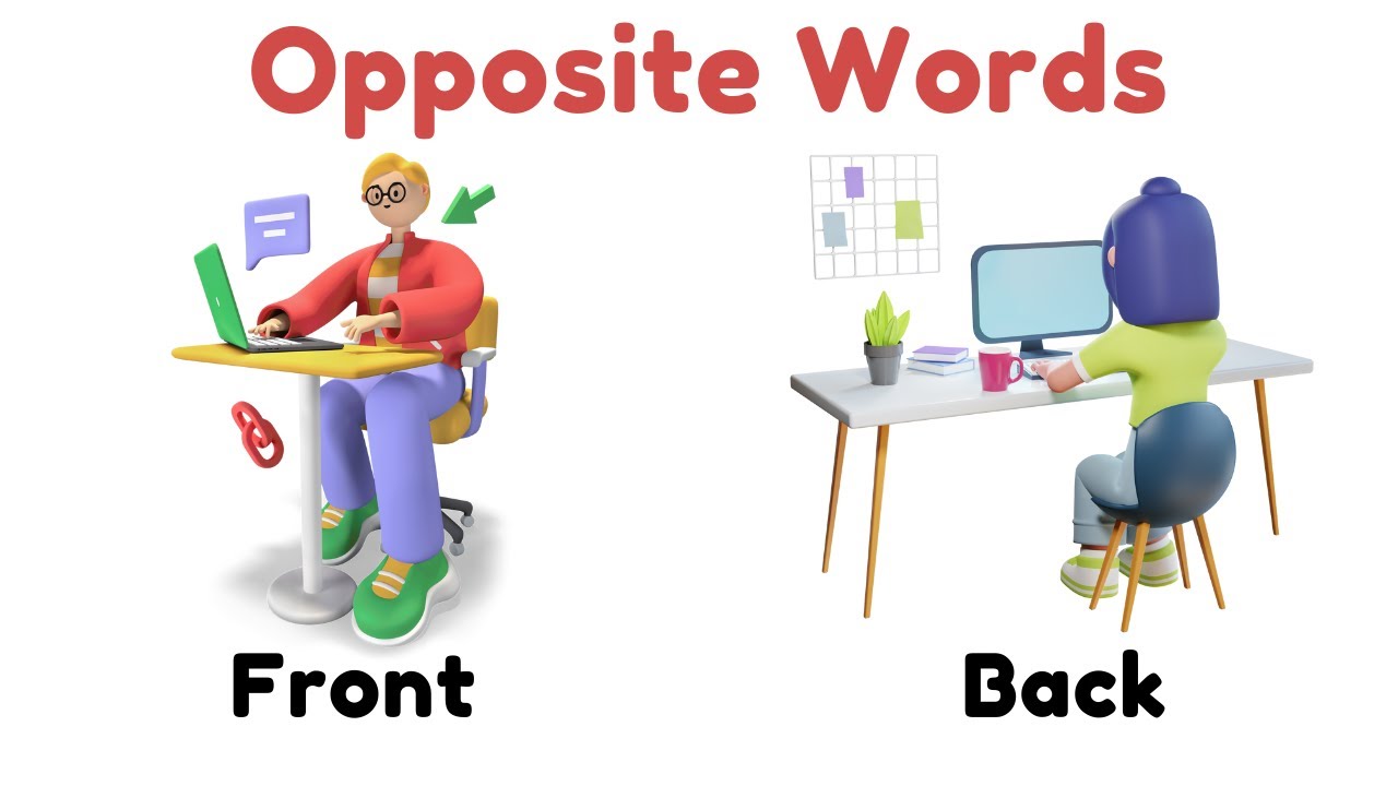 Opposite words in English | Opposite words for preschoolers ...